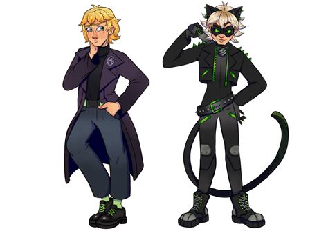 Adrien Agreste And Chat Noir Redesign R Fanart