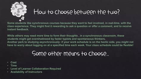e learning and types of e learning asynchronous and synchronous e learning ppsx