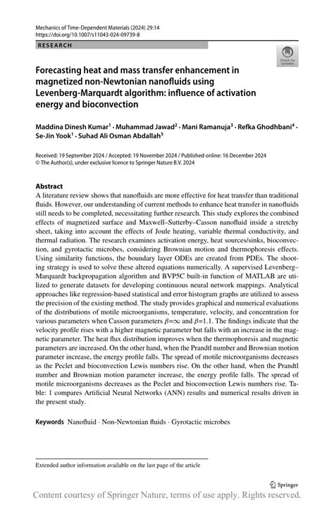 Forecasting Heat And Mass Transfer Enhancement In Magnetized Non