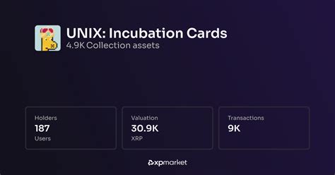 unix incubation cards nfts xpmarket