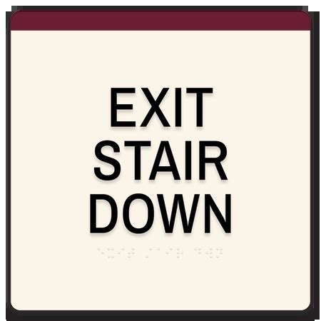 Garner Sign Store By HOTELSIGNS Com Exit And Stair Signs