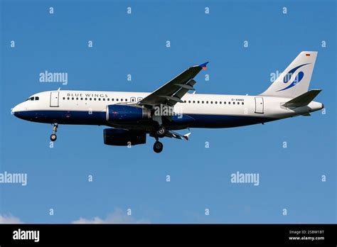 German Blue Wings Airbus A320 200 With Registration D Annd On Final For Cologne Bonn Airport