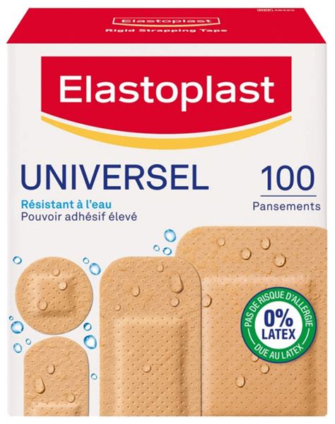 Elastoplast Universal Plasters 100 Plasters 4 Sizes Steych