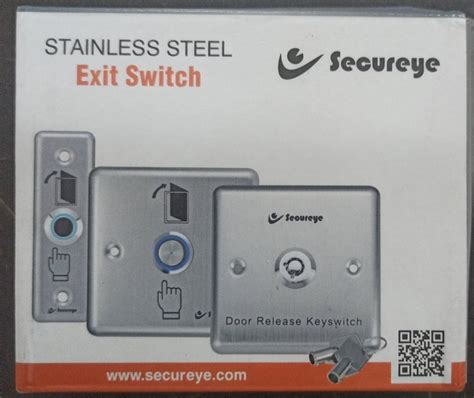 Secureye Touch STAINLESS STEEL EXIT SWITCH At 525 Piece In Gurugram ID 25391563662