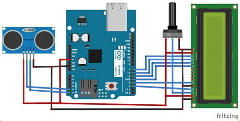 Измерение расстояний с помощью Arduino и ультразвукового датчика схема и программа