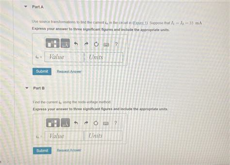 Solved Use Source Transformations To Find The Current I0 In