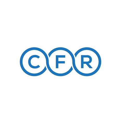 CFR Letter Logo Design On White Background CFR Creative Initials Letter Logo Concept CFR