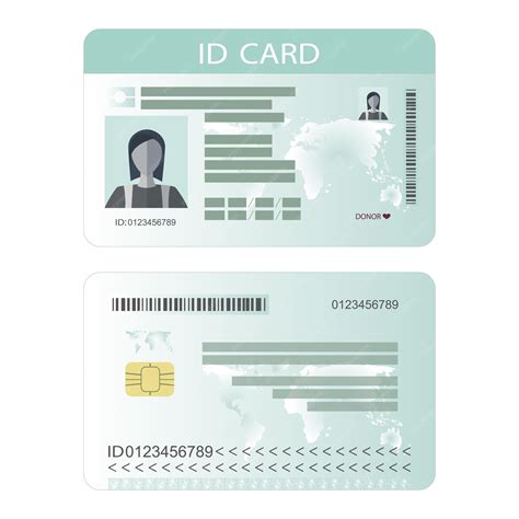 Personal Identification Card Id Card Identification Card Identity