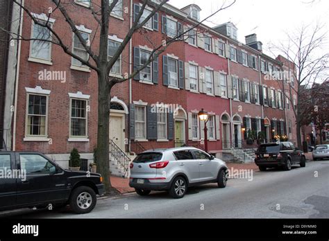 Colonial Architectural Elements At Philadelphia Pennsylvania Stock