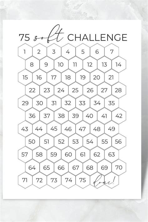 75 Soft Challenge Printable 75 Soft Tracker Health Fitness Tracker Artofit