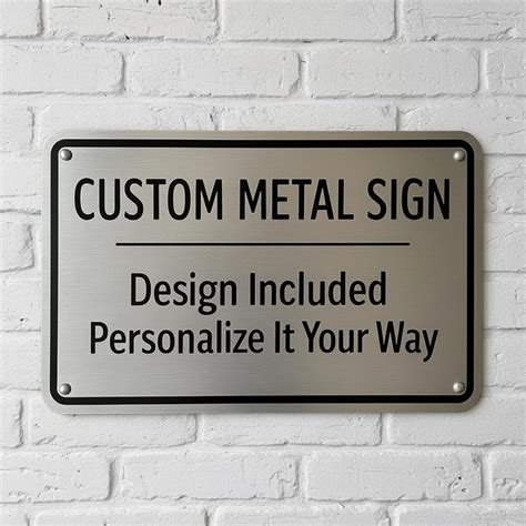 Custom Sign Aluminum Metal Sign Outdoor Sign Personalized Custom