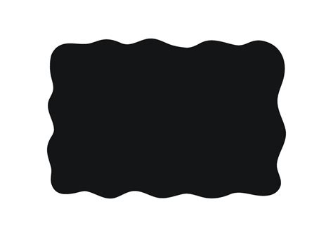 doodle wave curve edge frame hand drawn wavy square border doodle