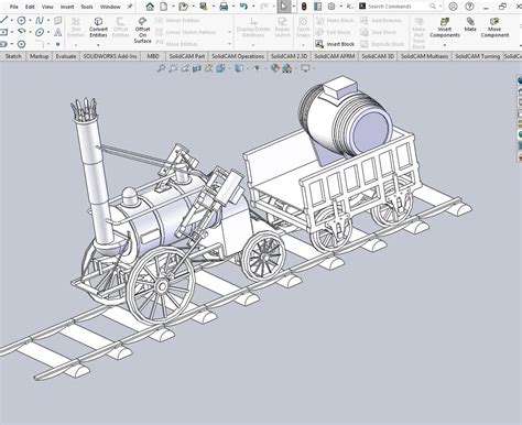 Old Train Engine Image Model Design In Solidworks Ravi Kushwaha