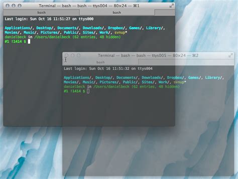 Macos How Can I Merge Two Terminal Windows In Os X Lion Super User