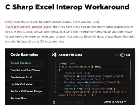 C Excel Interop Download And Review