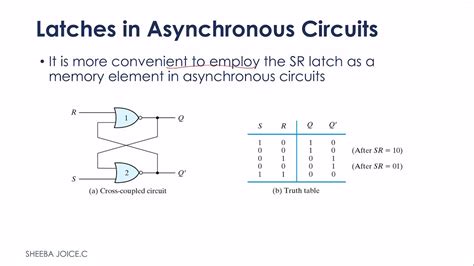 Analysis Of Asynchronous Sequential Circuits With Sr Latches Youtube