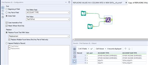 replacing values in a column into a new data alteryx community