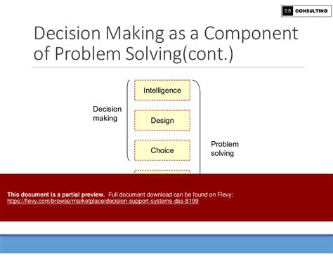 Decision Support Systems DSS PPT Slide Deck