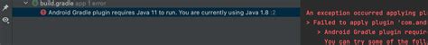 Android Gradle Plugin Requires Java 11 To Run You Are Currently Using Java 18 N Kaushik