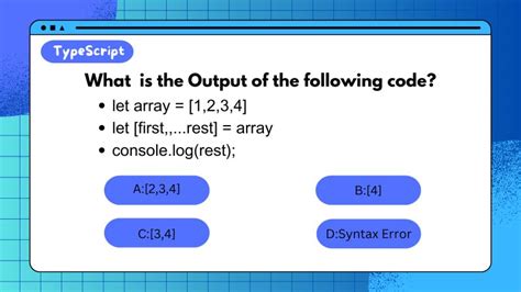 Muhammad Huzaifa On Linkedin Whats The Output Of The Following Typescript Code Write Your