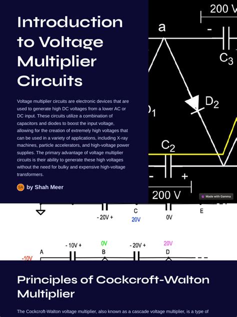 Introduction To Voltage Multiplier Circuits Pdf Electric Power