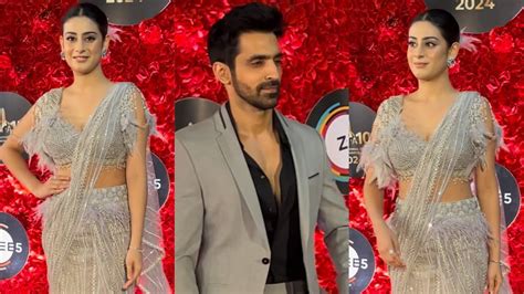isha malviya arjit taneja arrive at iconic awards 2024 in mumbai today youtube