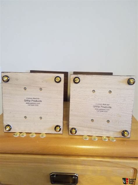 Pair Of Solid Oak Speaker Stands Photo 2051150 Canuck Audio Mart