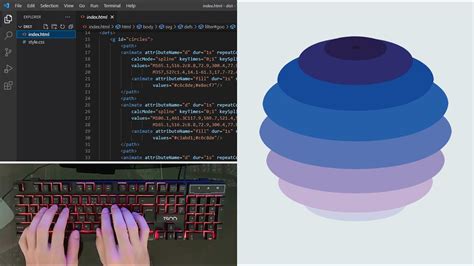 Asmr Programming Pulsing Sphere Endless Animation With Svg No Talking Youtube