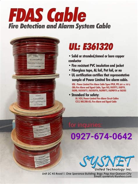 Fire Detection Alarm System Cable Fdas Commercial And Industrial