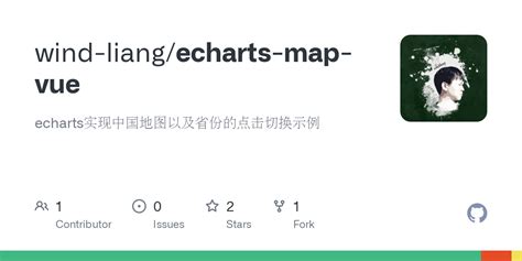 github wind liang echarts map vue echarts实现中国地图以及省份的点击切换示例