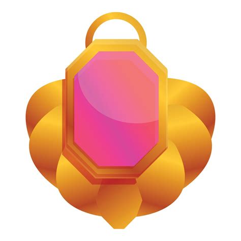 Ruby Amulet Icon Cartoon Style 14363785 Vector Art At Vecteezy