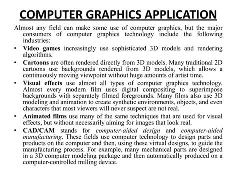 Introduction To Graphics Unit 1 Image Processing Ppt