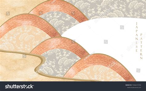 Japanese Background Geometric Pattern Vector Oriental Stock Vector Royalty Free 1946615794