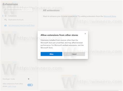 Install Chrome Extensions In Microsoft Edge Chromium