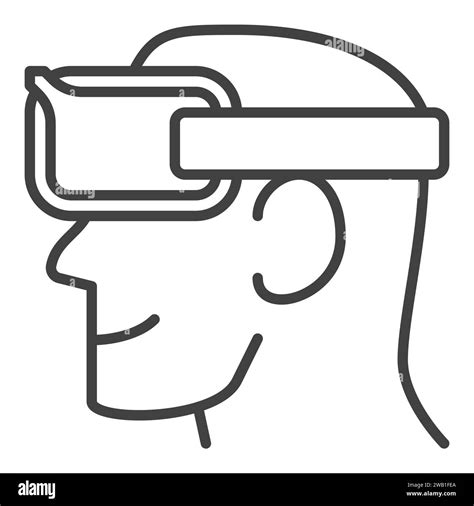 Fpv Drone Goggles Vector Concept Outline Icon Or Symbol Stock Vector Image And Art Alamy