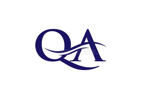 Qa Logo Design Initial Qa Letter Logo Vector Stock Vector Illustration Of Luxury Modern
