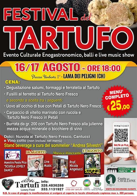 Festival Del Tartufo A Lama Dei Peligni Gastronomia E Musica