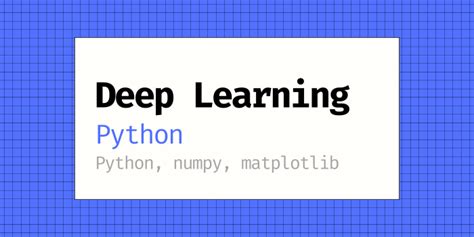 Ml Deep Learning 01 Python
