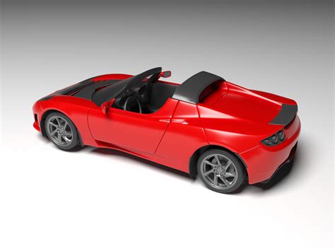 테슬라 로드스터 3d 모델 18 Max Fbx Obj Free3d