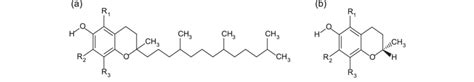 A Structure Of Tocopherols A Tocopherol R 1 R 2 R 3 Ch 3 Download Scientific