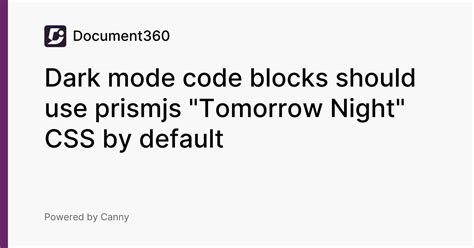 dark mode code blocks should use prismjs tomorrow night css by