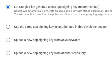 the android app bundle was not signed page 3 b4x programming forum