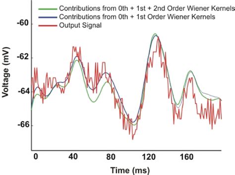 Variance In Output Accounted For By 0th 1st And 2nd Order Wiener Kernels Download