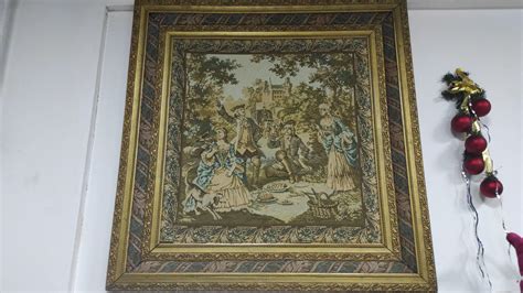 Гобелен Галантная сцена купить в салоне антикварной мебели в Москве