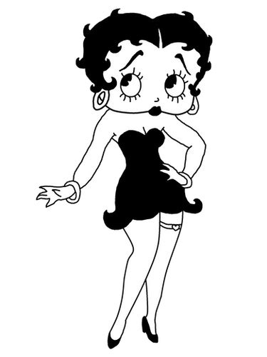 African American Betty Boop Svg Clipart Svg Png Dxf