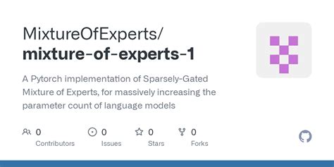 Github Mixtureofexpertsmixture Of Experts 1 A Pytorch