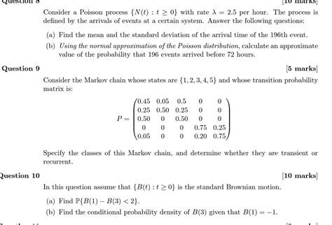 Solved Consider a Poisson process N t t with rate λ Chegg