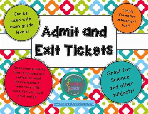 Exit Ticket Clipart