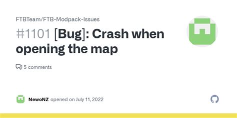 Bug Crash When Opening The Map · Issue 1101 · Ftbteamftb Modpack