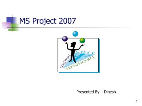 Ms Project 2007basic Ppt